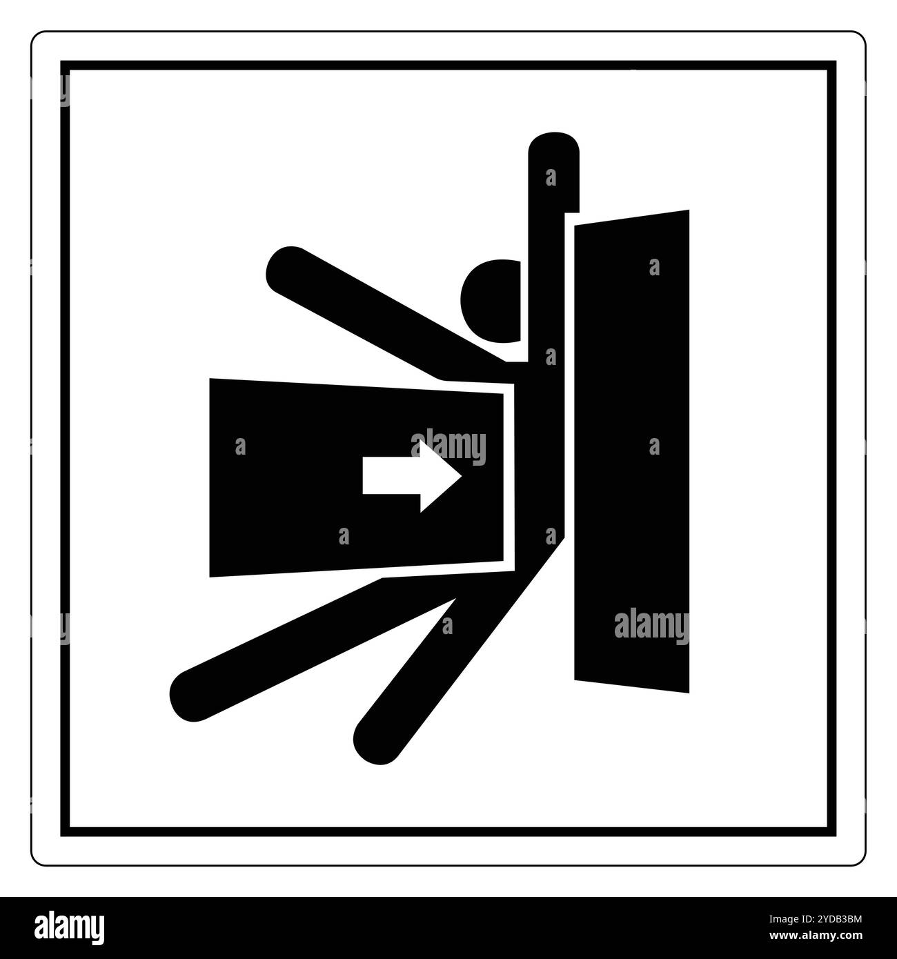 Safety Sign for Door Use and Awareness Stock Vector Image & Art - Alamy
