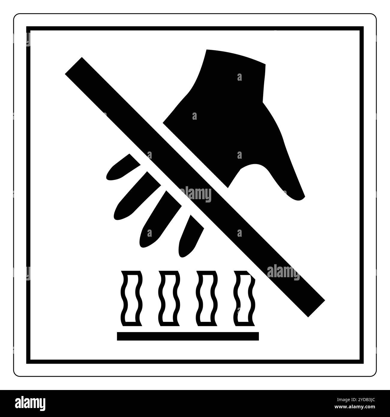 Hand Warning Against Contact with Hazardous Items Stock Vector Image ...