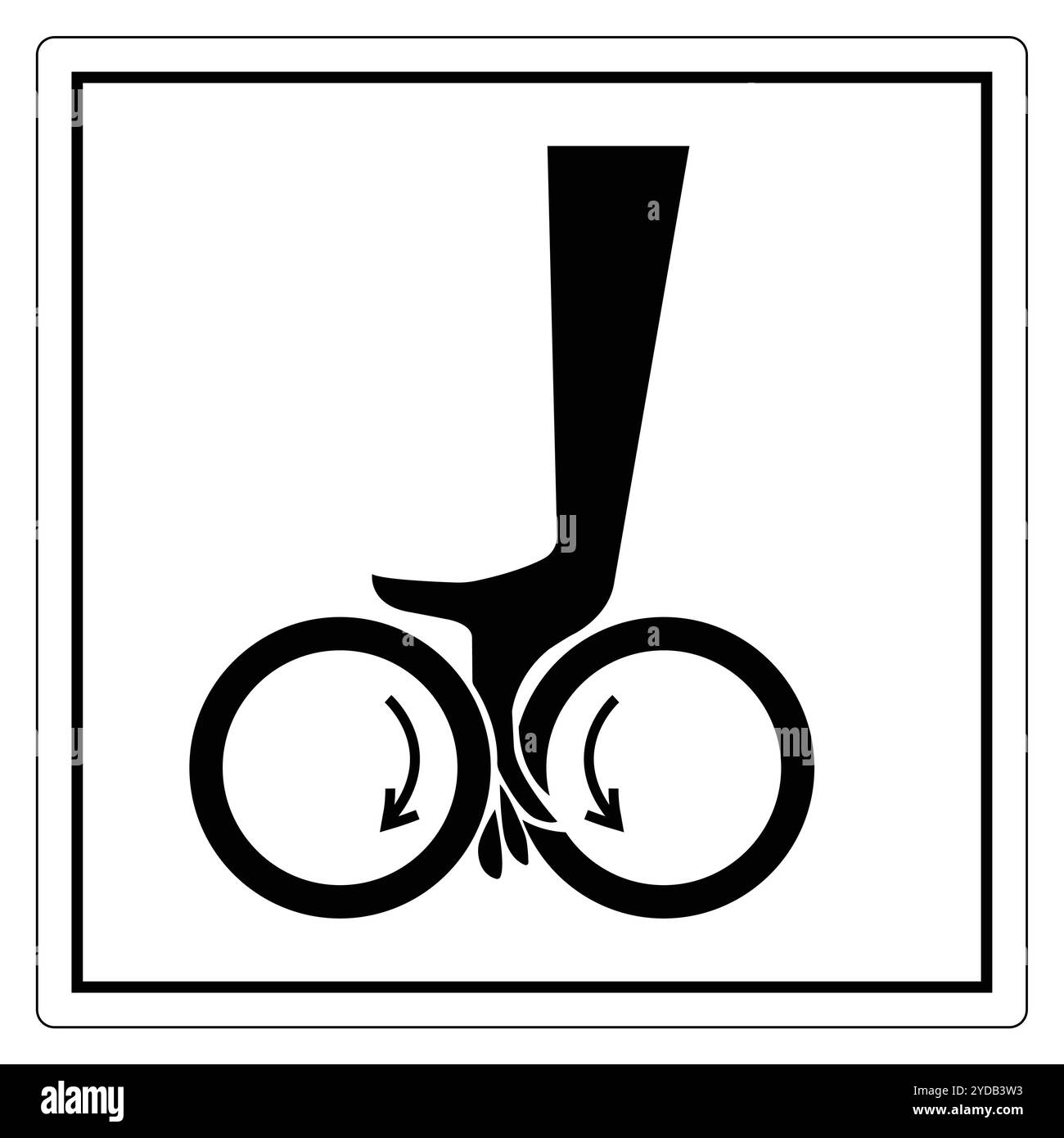 Unique Graphic of a Foot and Bicycle Symbol Stock Vector Image & Art ...