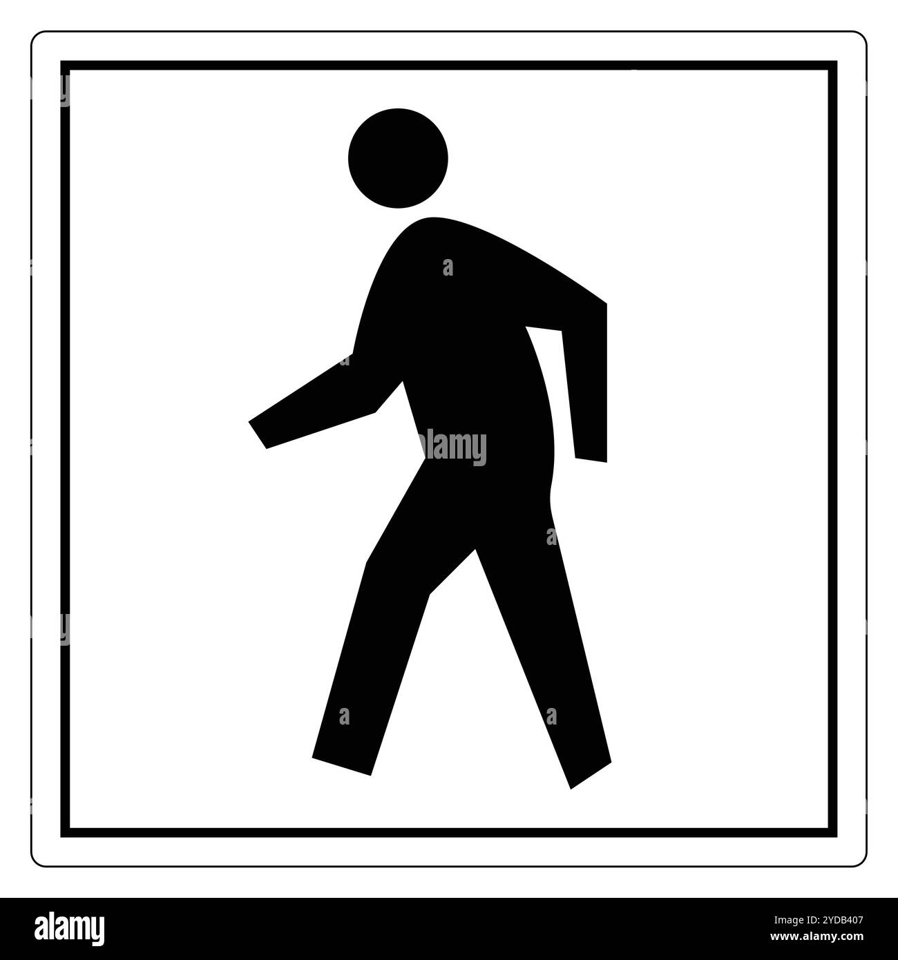 Simple Walking Figure Icon for Use in Signage Stock Vector Image & Art ...