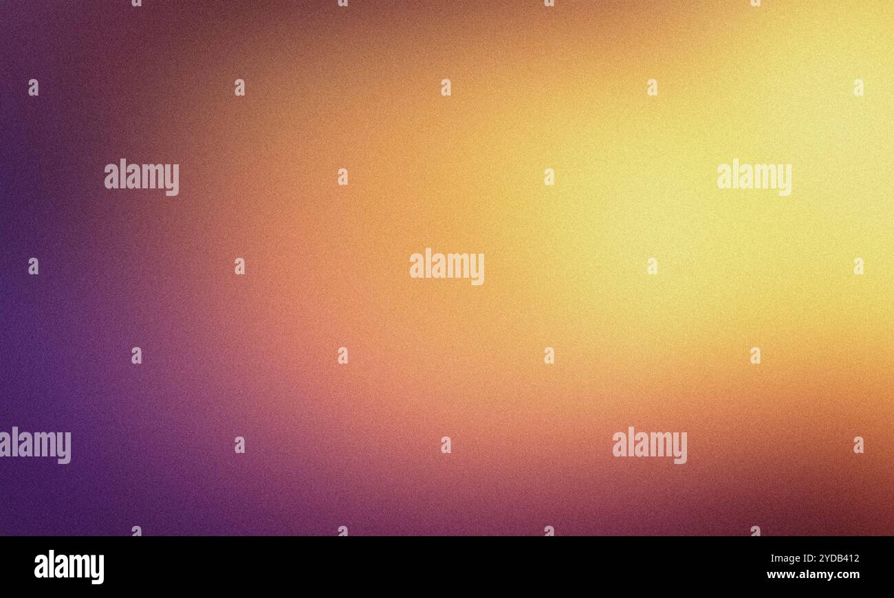 Grainy texture and gradient blending of purple and yellow colors in an ...