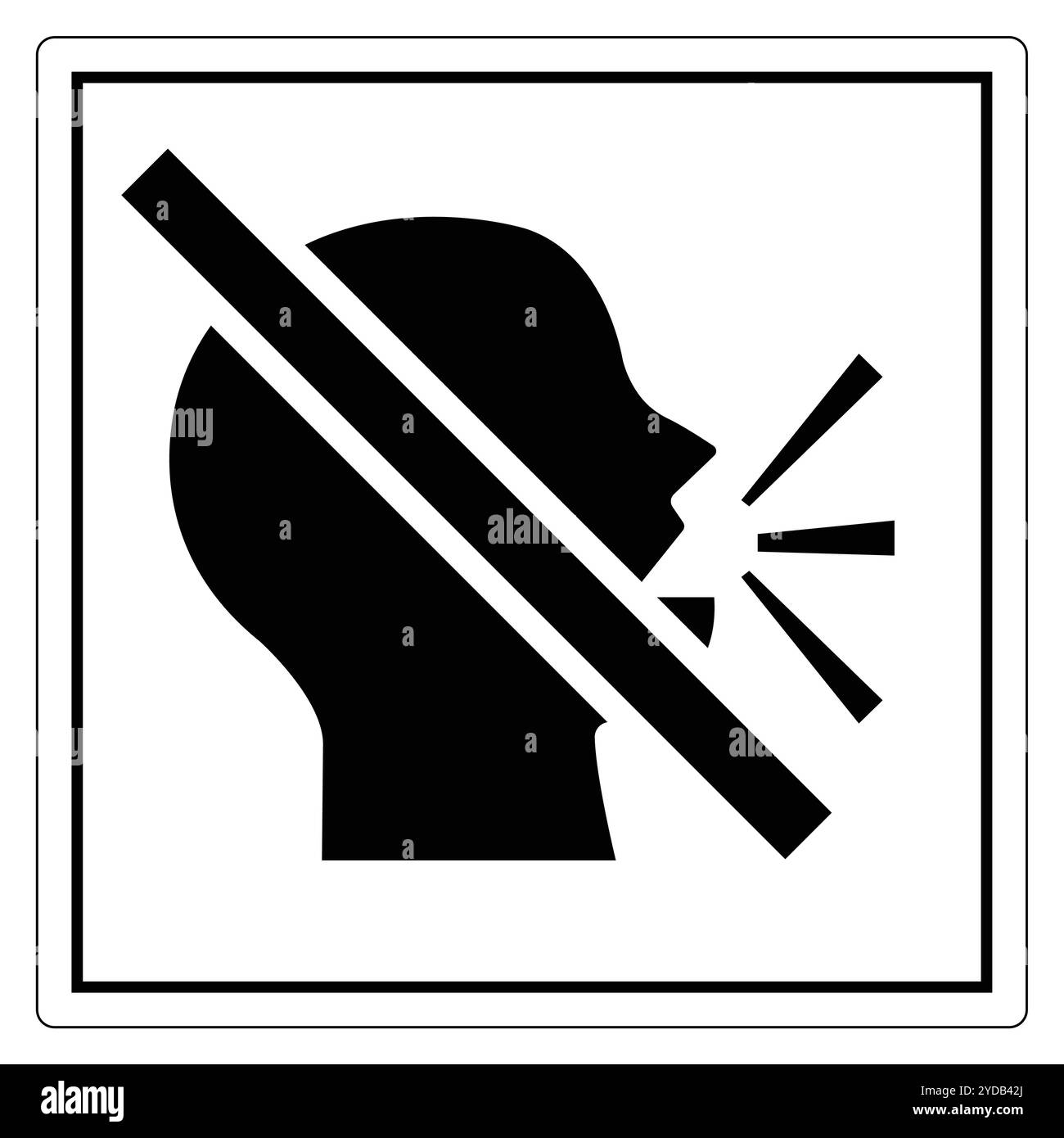 Keep Silence Symbol On White Background Stock Vector Image & Art - Alamy