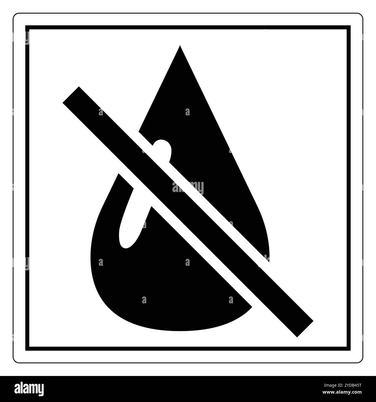 No Water Droplet Symbol for Safety Signage Stock Vector Image & Art - Alamy