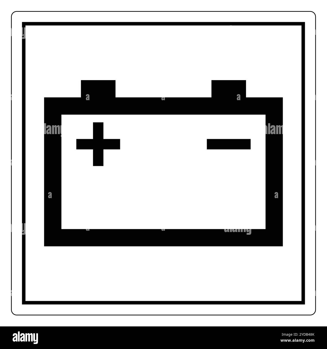 Simple Battery Icon for Electrical Use Stock Vector Image & Art - Alamy