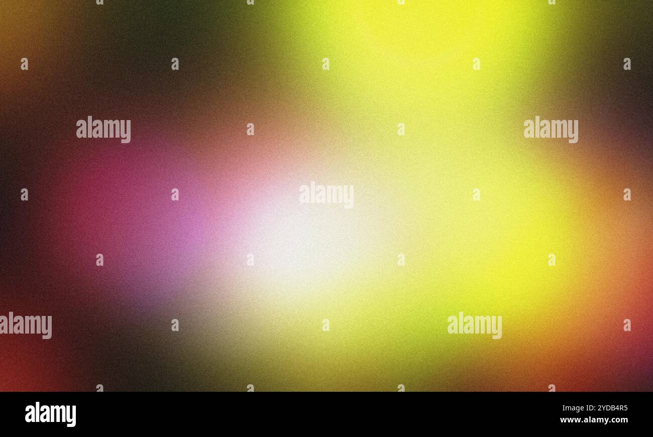 Blurred abstract grainy background with fading colors of yellow, pink ...