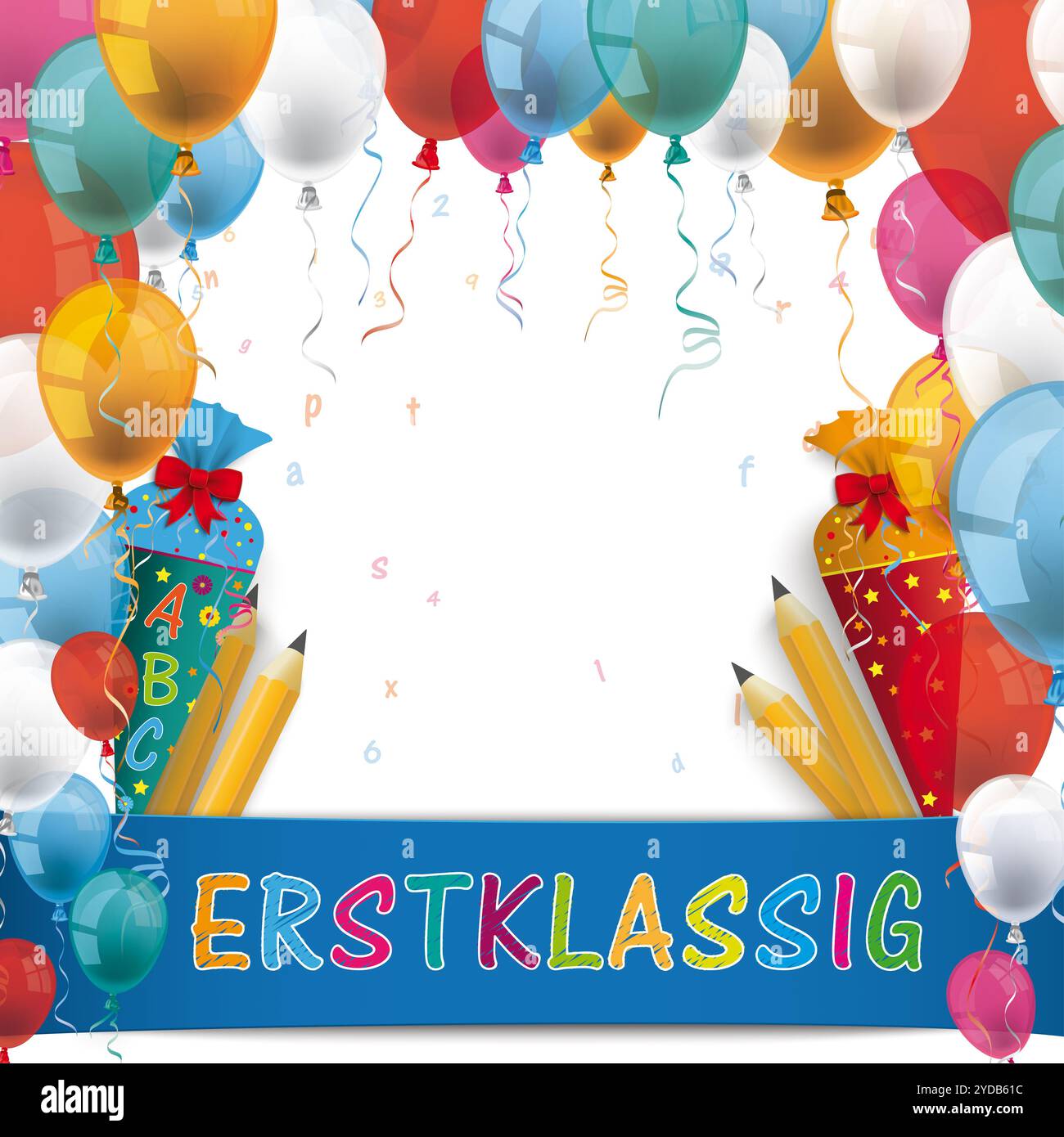 Candy cones and balloons eps 10 vector file hi-res stock photography ...