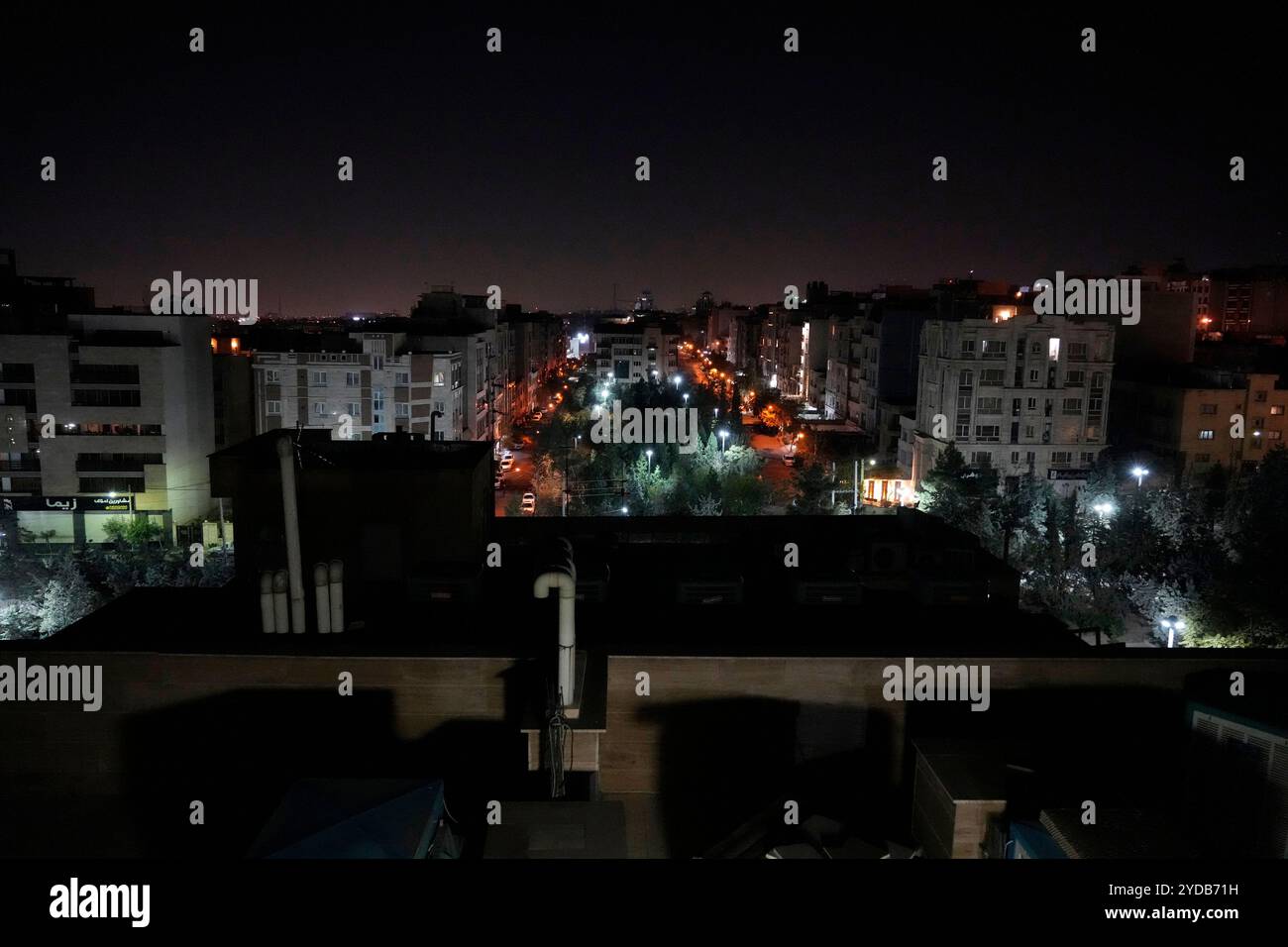 A view of Tehran capital of Iran is seen, early Saturday, Oct. 26, 2024 ...