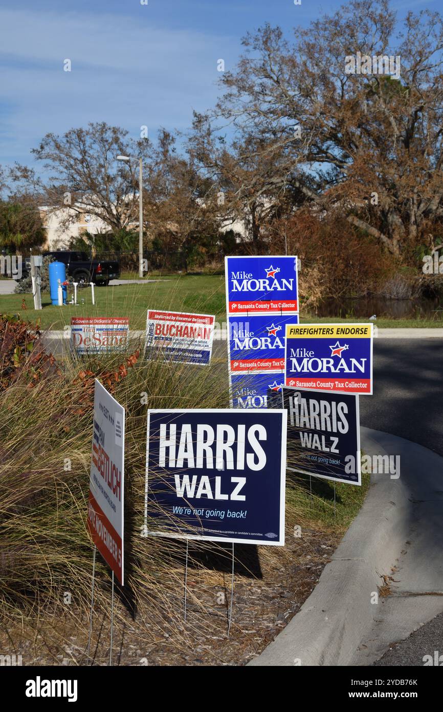 Venice, Florida, USA – Oct 24, 2024: Democrat Presidential campaign ...