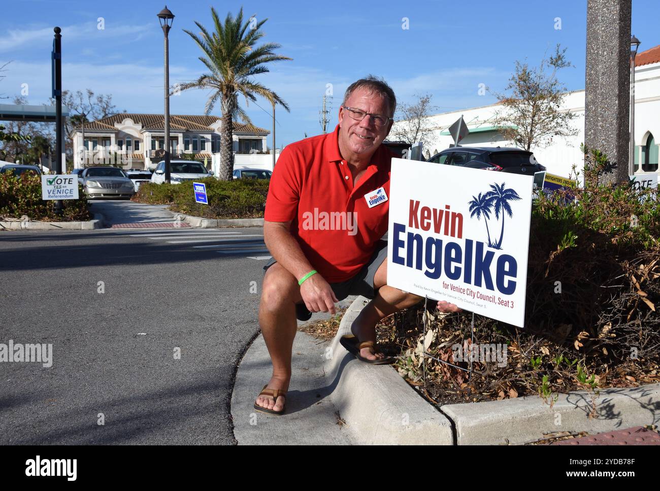 Venice, Florida, USA – Oct 24, 2024: Candidate for Venice City Council ...