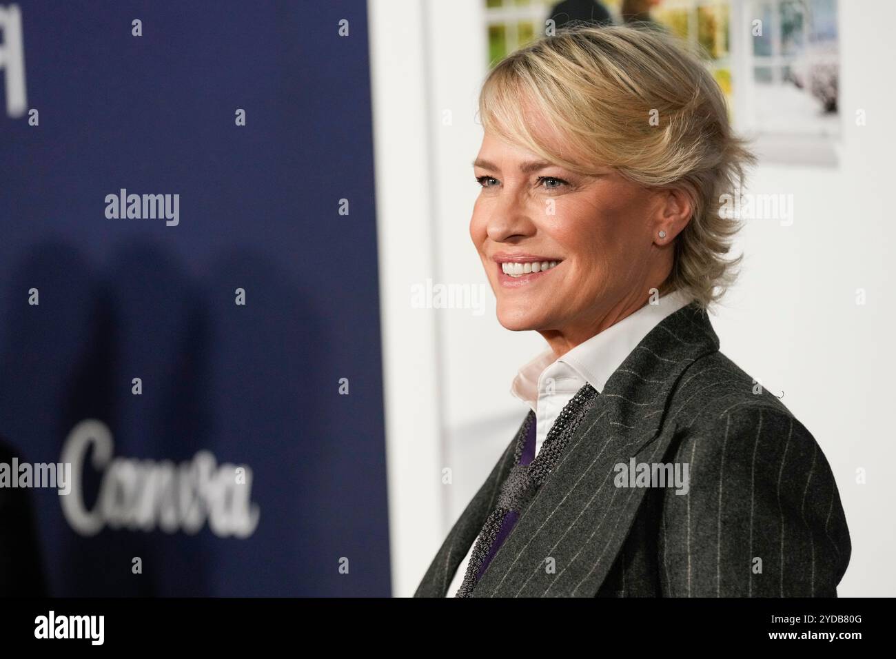 Robin Wright arrives at the AFI Fest premiere of "Here" on Friday, Oct ...