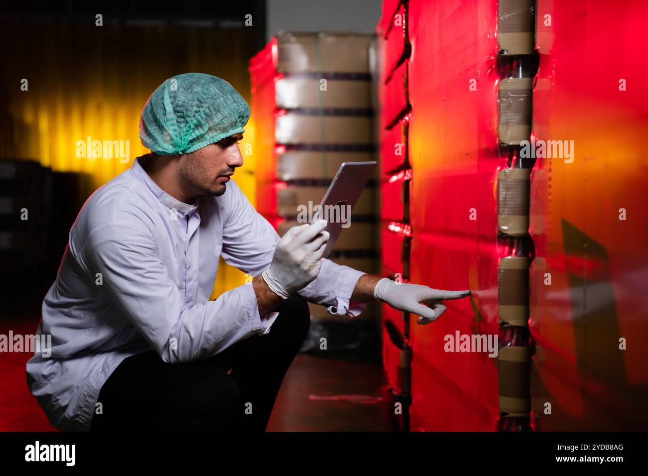 Scientists are verifying that the products that come into the factory ...