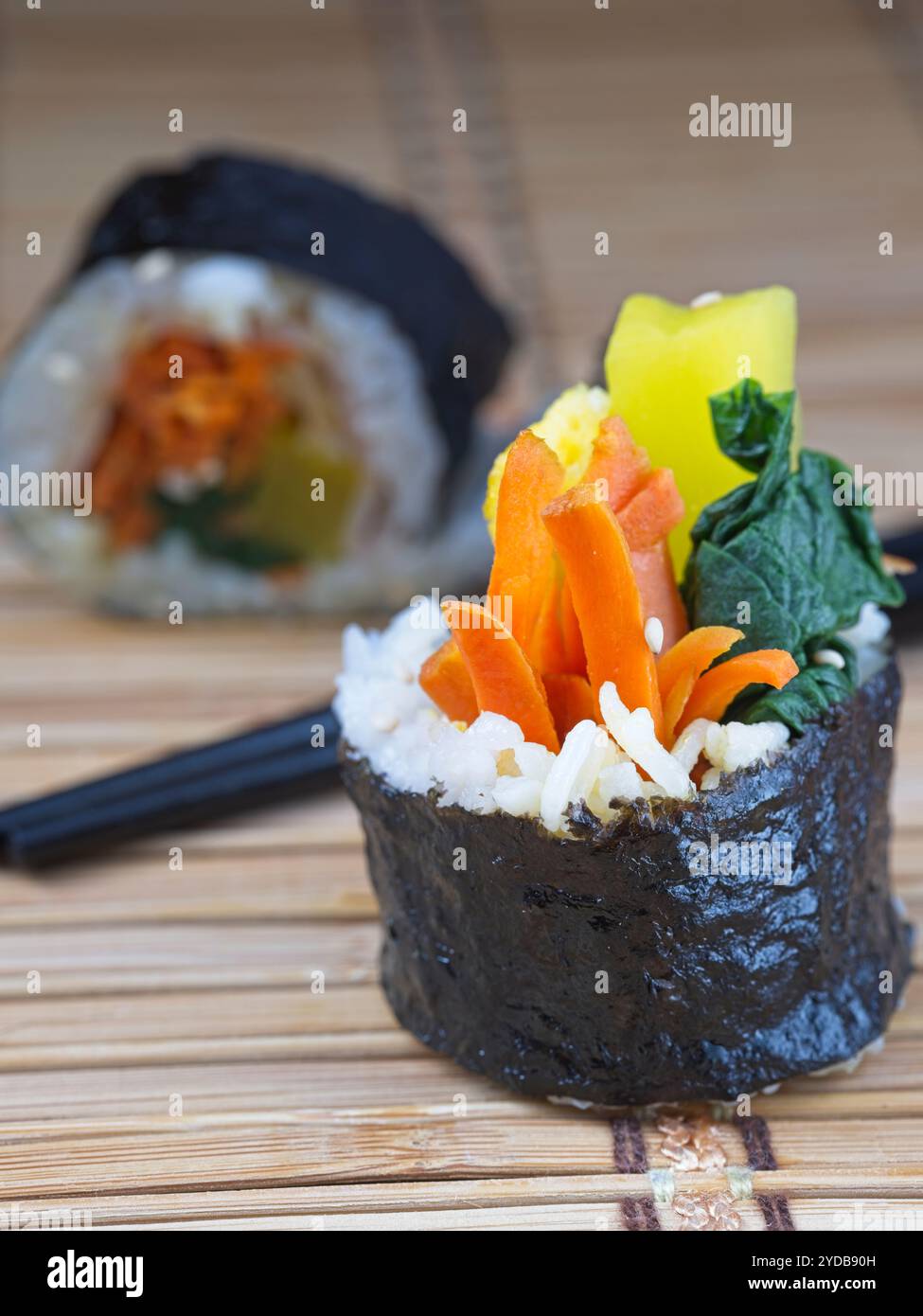 Close up homemade korean kimbap hi-res stock photography and images - Alamy