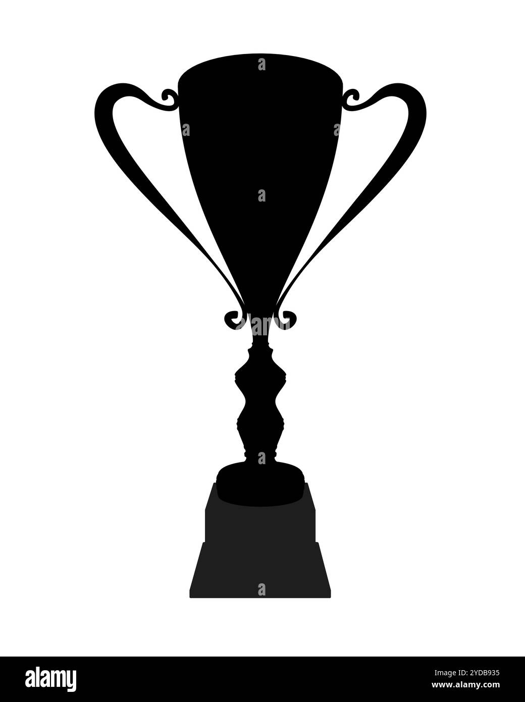 Trophy cup silhouette. Champion trophy, cup sport award. Winner prize ...