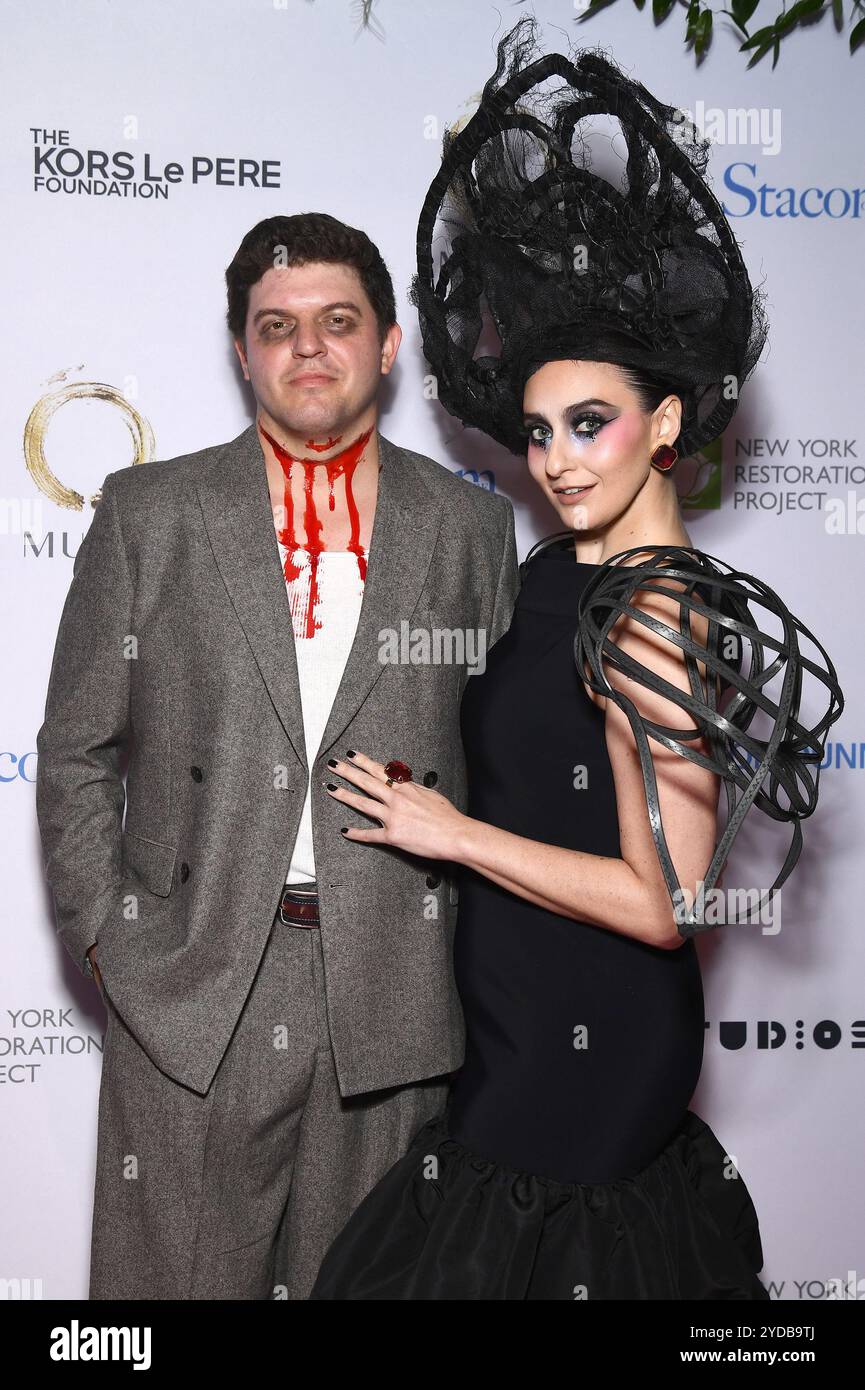 New York, USA. 25th Oct, 2024. (L-R) Brian Muller and Cat Cohen attend the 28th Annual New York ...