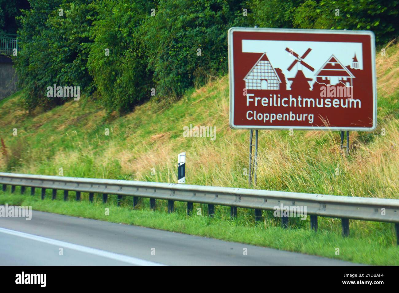 Tourist information board Open Air Museum Cloppenburg, Germany Stock ...
