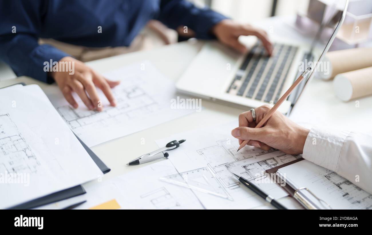 Architecture drawing on architectural project business architecture ...