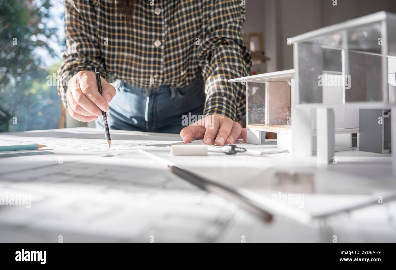 Architecture drawing on architectural Creative project business ...