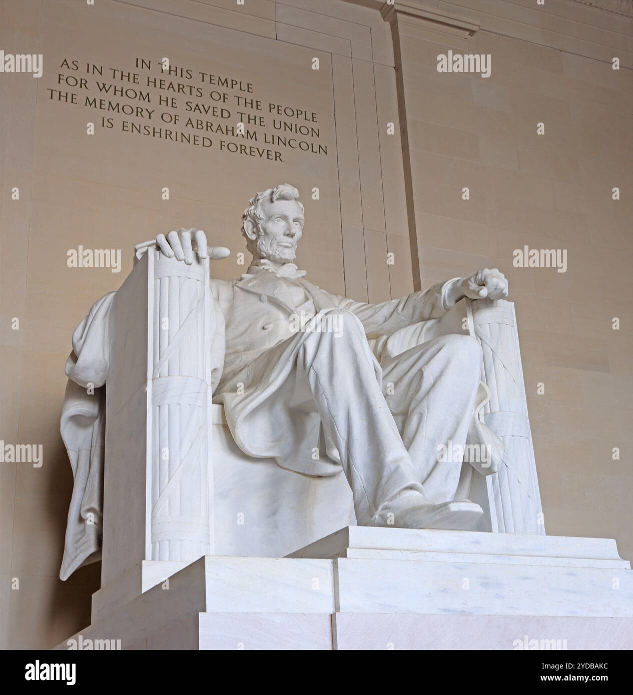 Washington dc lincoln memorial statue abraham hi-res stock photography ...