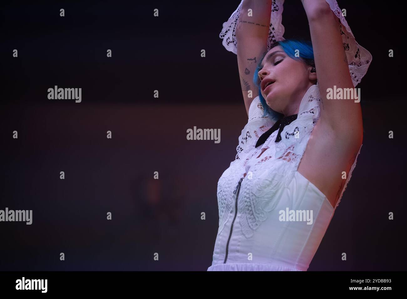 Naples, Italy. 25th Oct, 2024. Rosa Luini aka Rose Villain performs ...