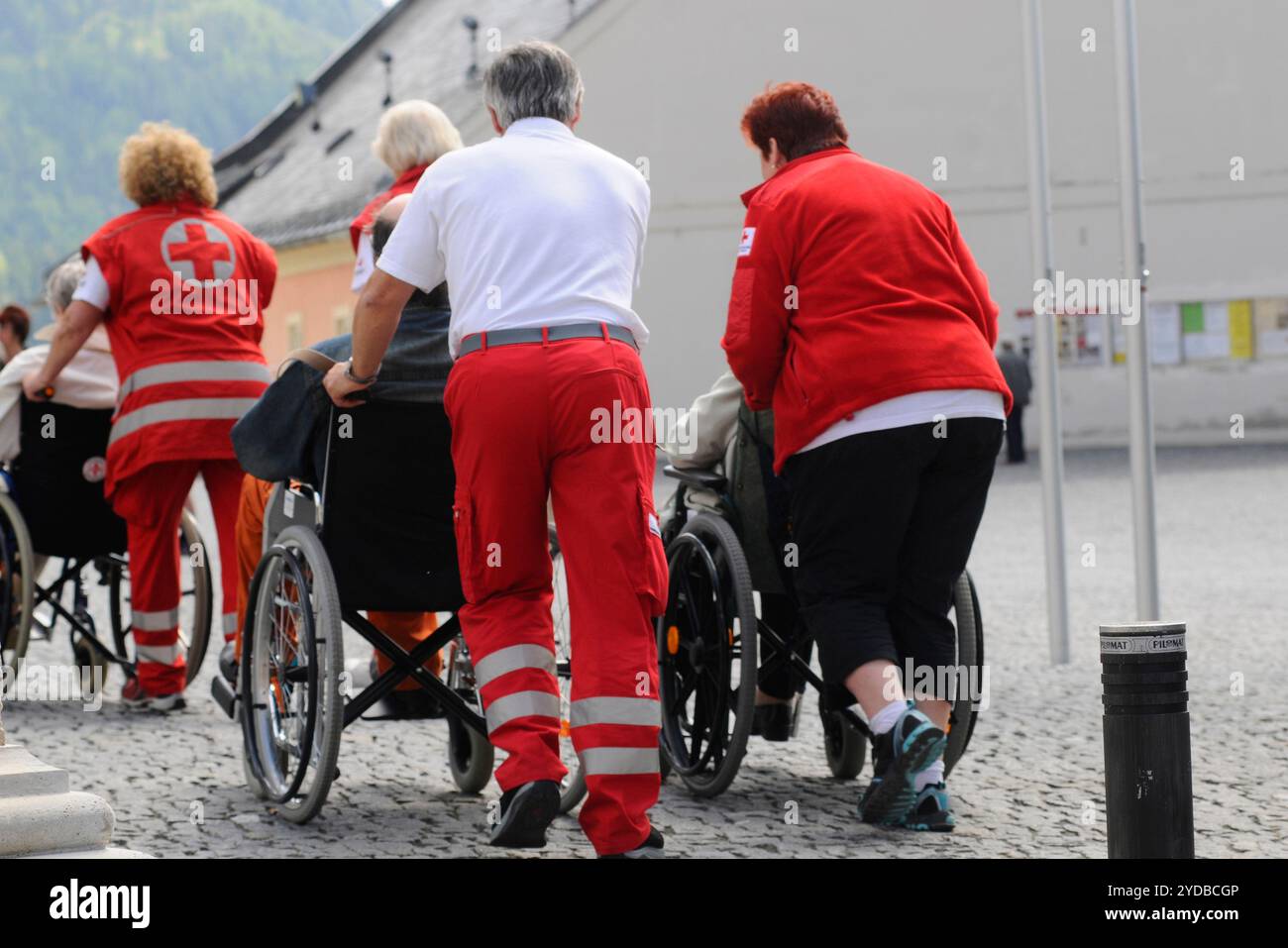 Red cross founded to protect human life and health Stock Photo - Alamy