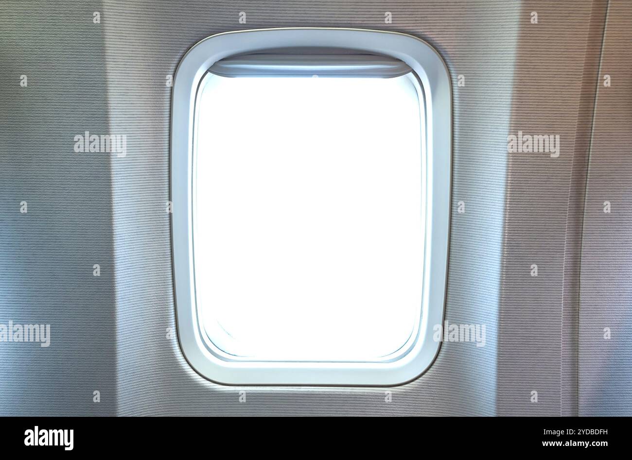 Airplane window template inside view, airliner porthole, isolated ...