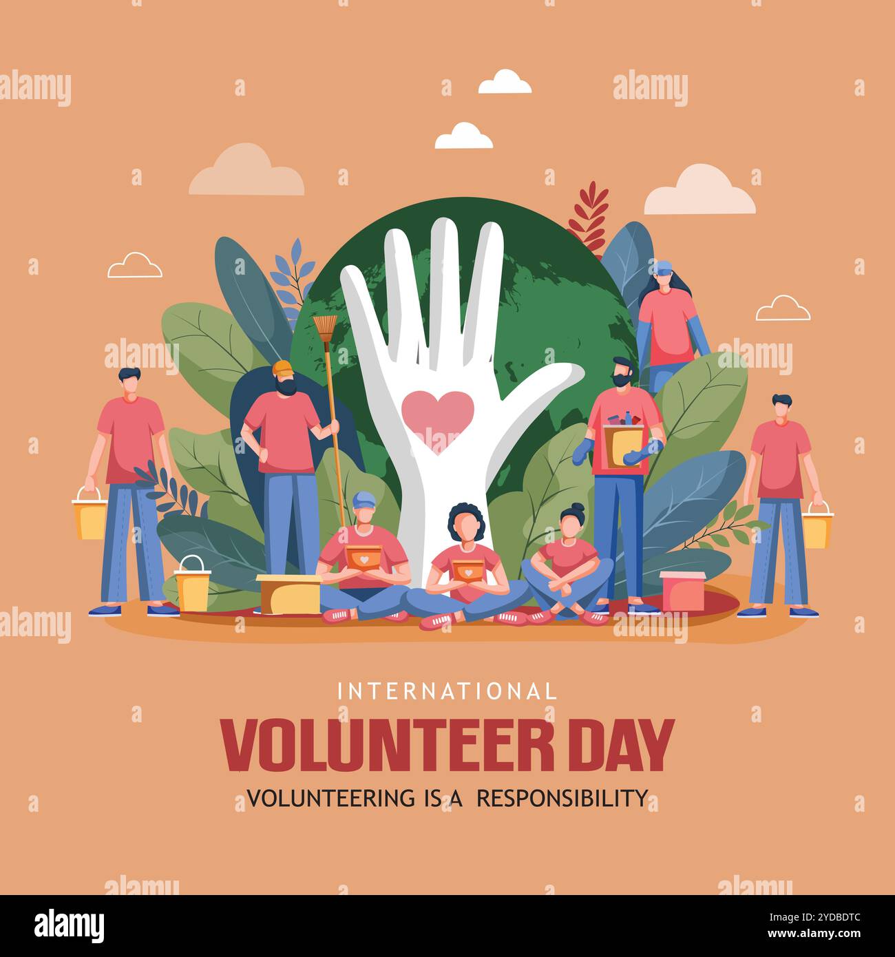 Campaign volunteers Stock Vector Images - Alamy