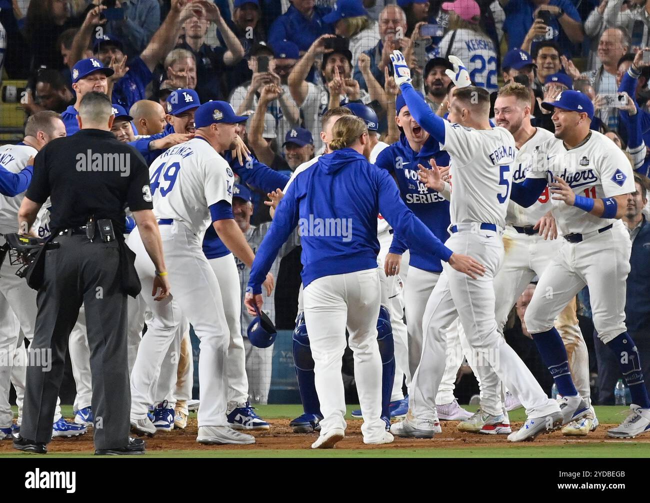 Los Angeles, United States. 25th Oct, 2024. Los Angeles Dodgers Freddie ...