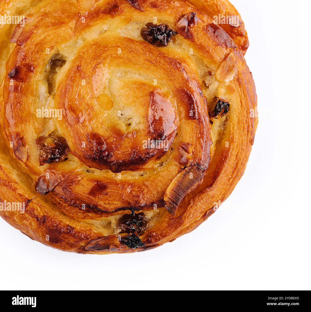 Homemade puff pastry bun with almond flakes Stock Photo - Alamy