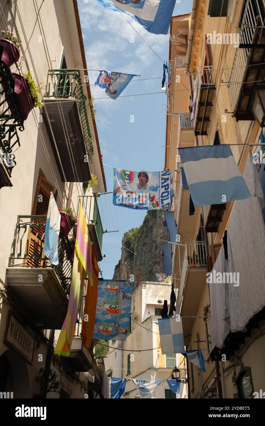 SSC Napoli Serie A Football Club Fans Pride in small Italy town ...