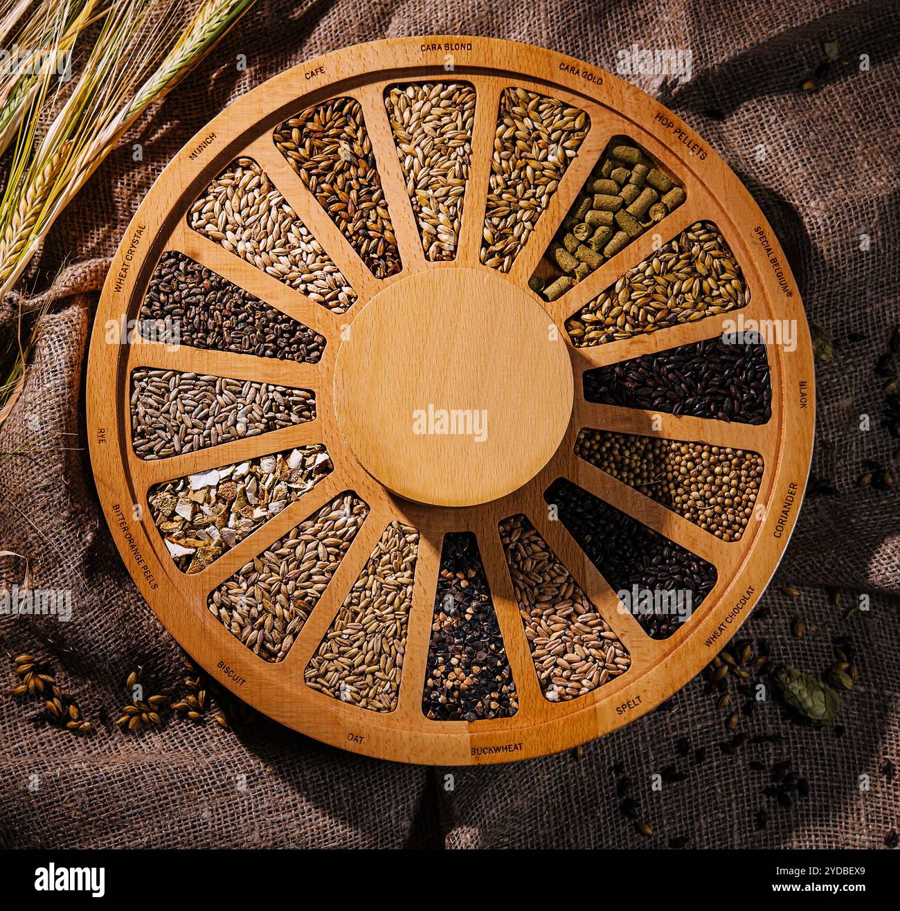 Different types of cereals top view Stock Photo - Alamy