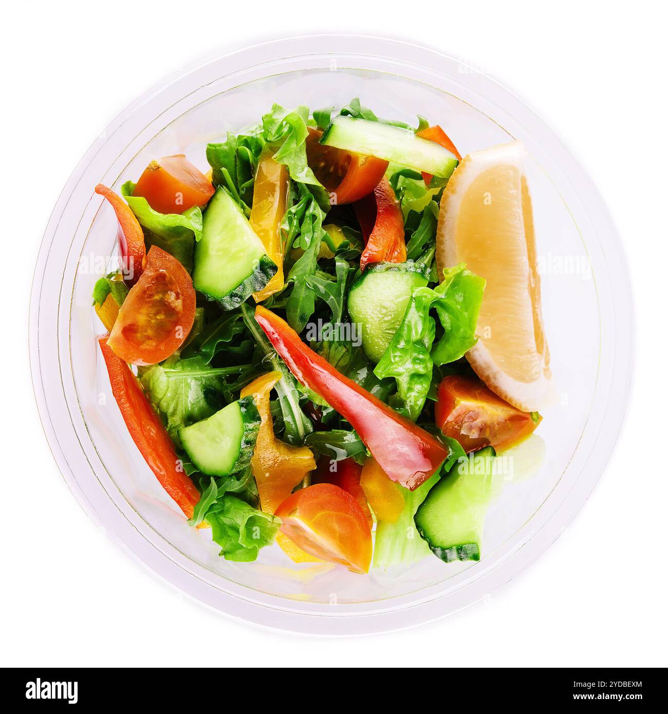 vegetable salad in a plastic container Stock Photo - Alamy