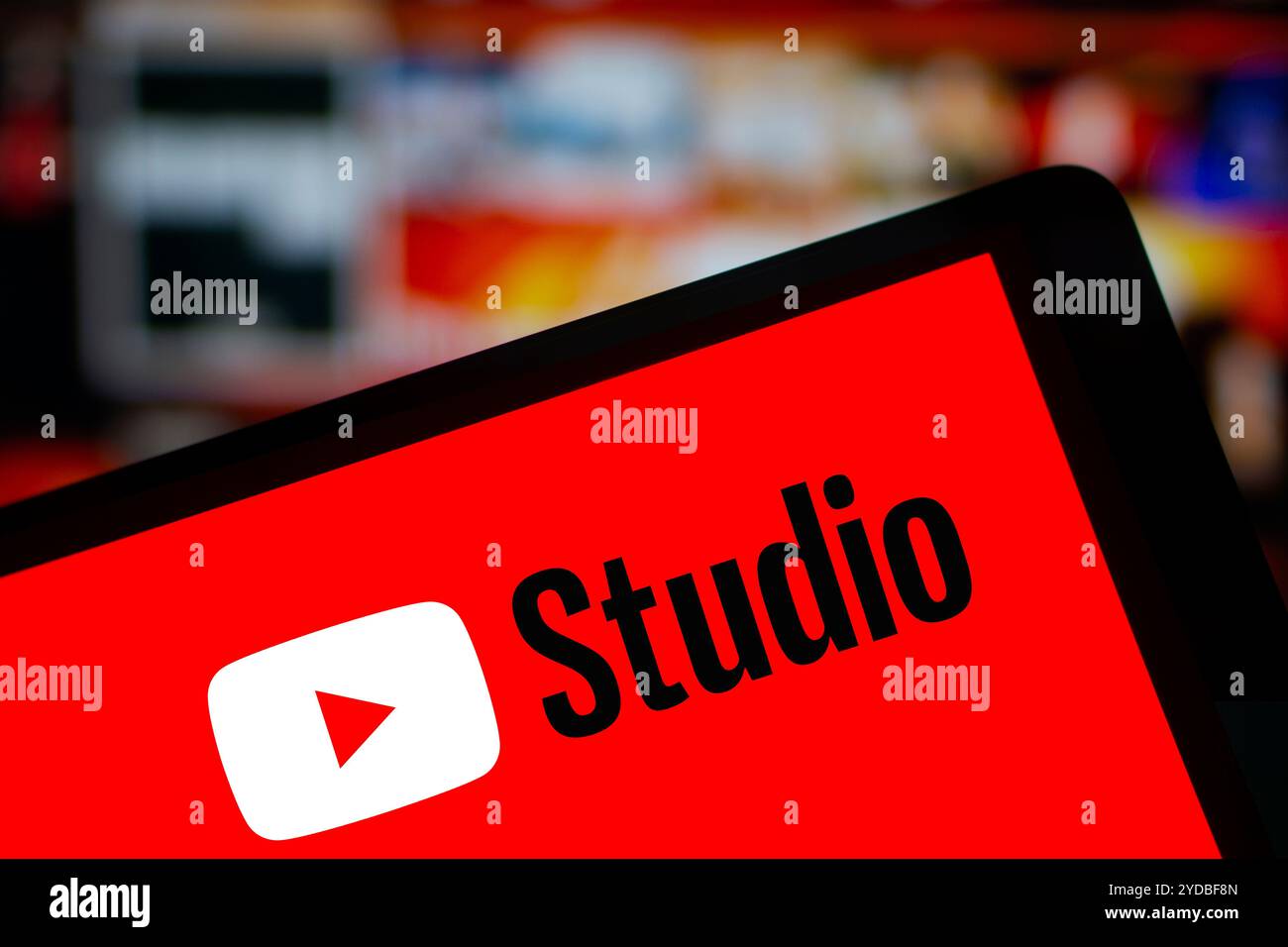 Dhaka, Bangladesh- 23 July 2024: Youtube Studio logo is displayed on smartphone Stock Photo - Alamy