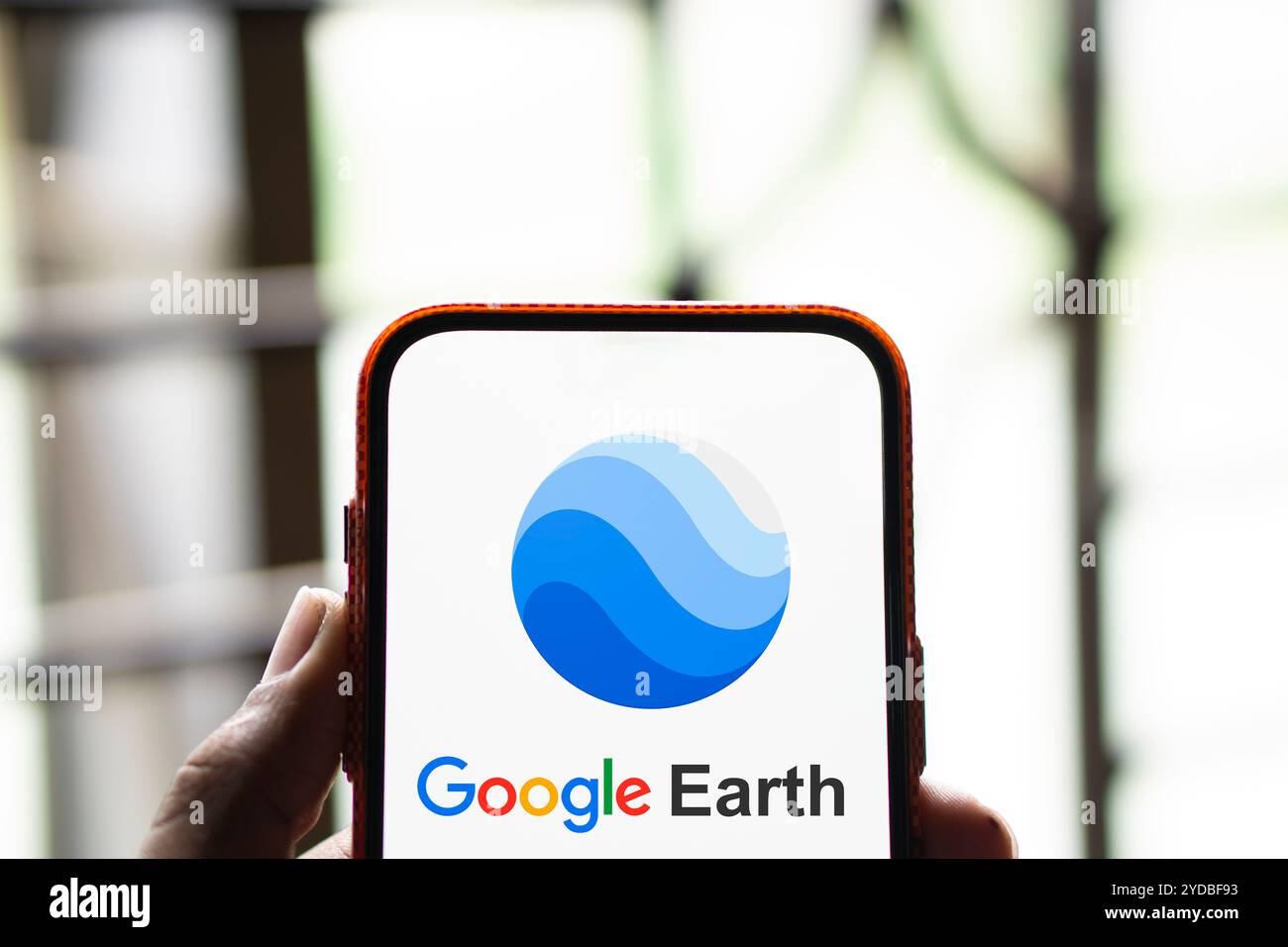 Dhaka, Bangladesh- 23 July 2024: Google Earth logo is displayed on ...