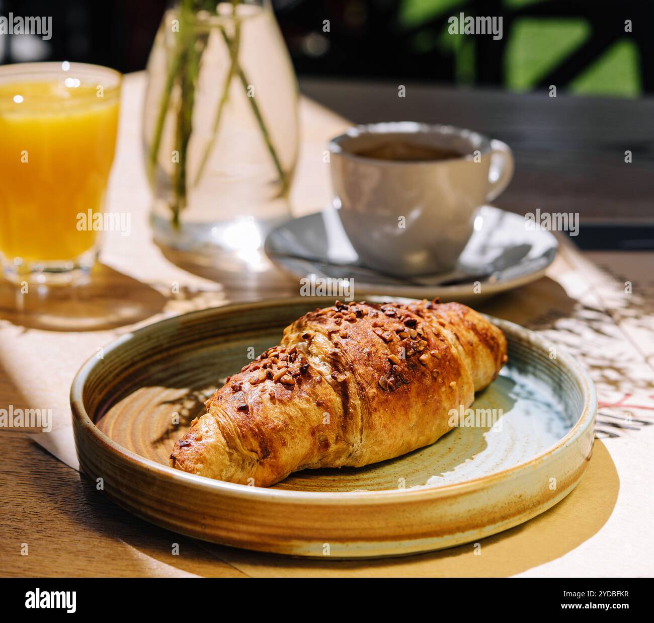 Fresh french croissant in hi-res stock photography and images - Alamy