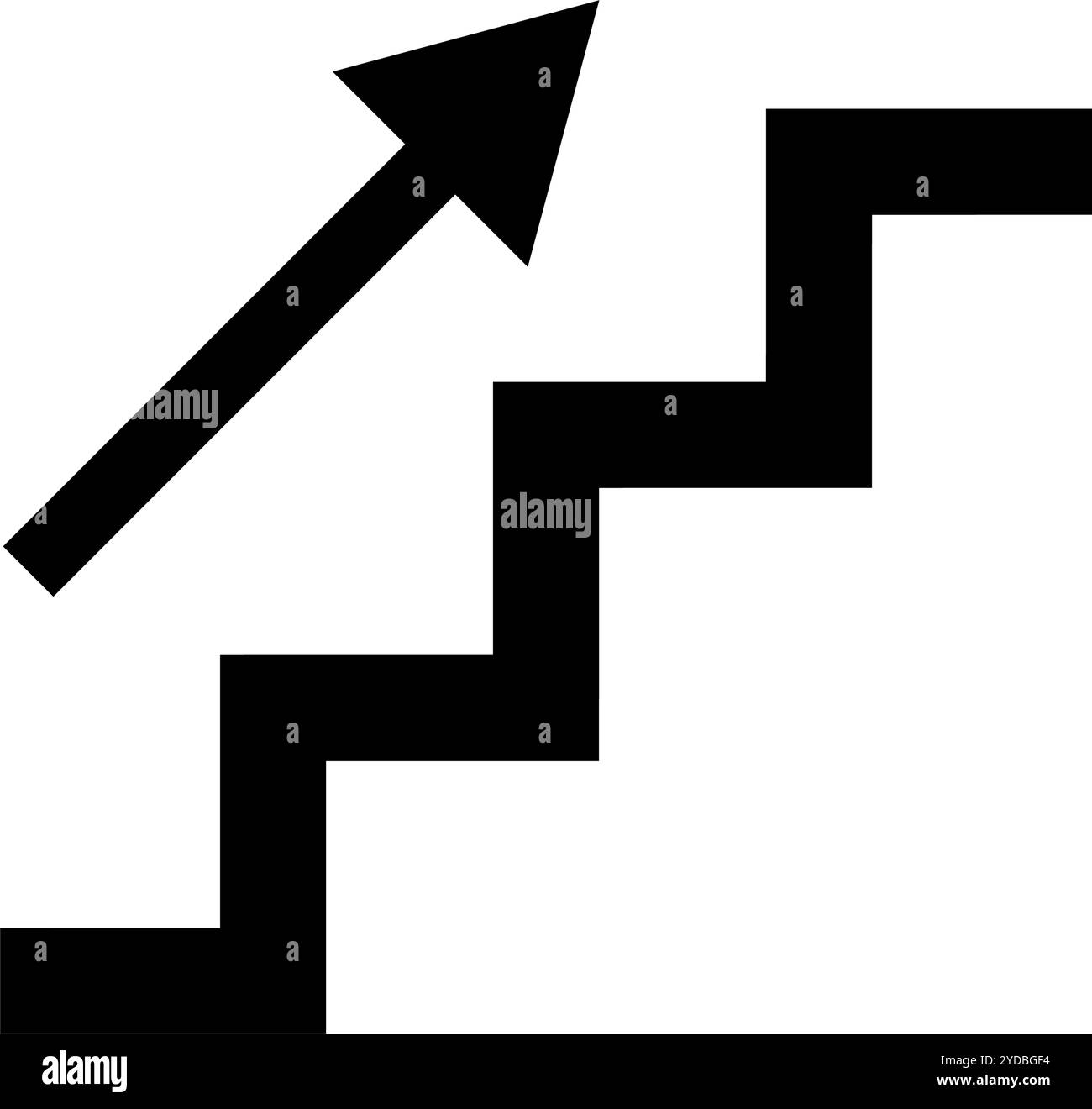 Simple climbing up stairs icon. Vector Stock Vector Image & Art - Alamy