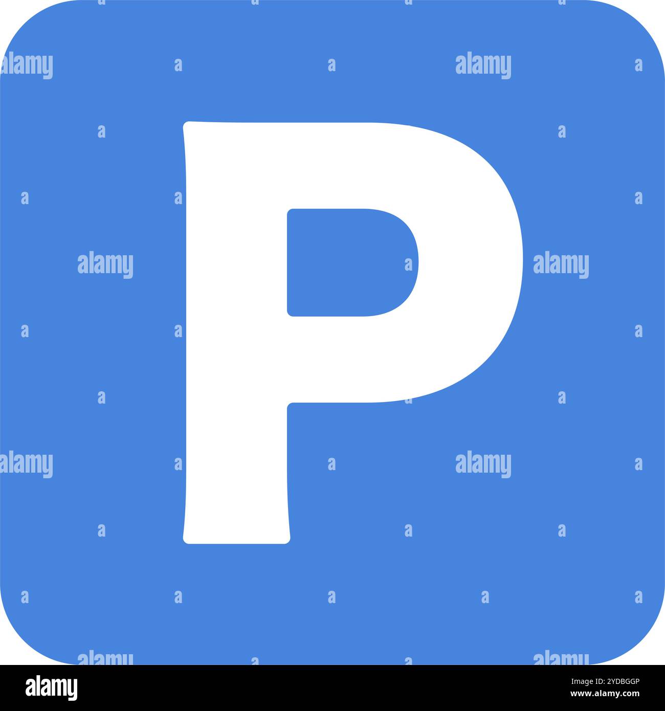Square parking icon. Parking lot icon. Editable vector Stock Vector ...