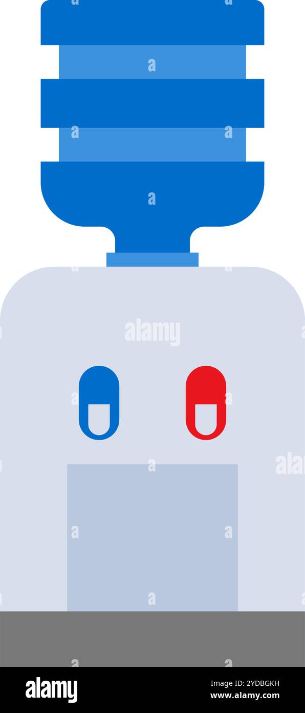 Water dispenser icon. Water cooling and heating machine. Editable ...