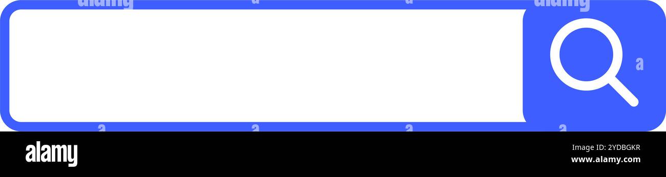 Blue search box icon with blank space. Editable vector Stock Vector ...