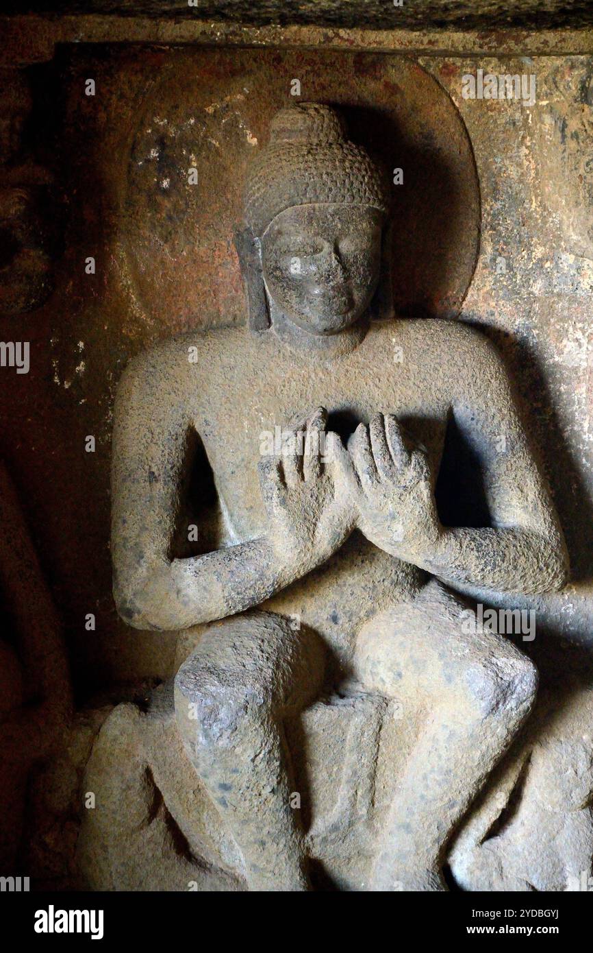 Partial view of Pandav Leni, located on the hill in Nashik, Maharashtra ...