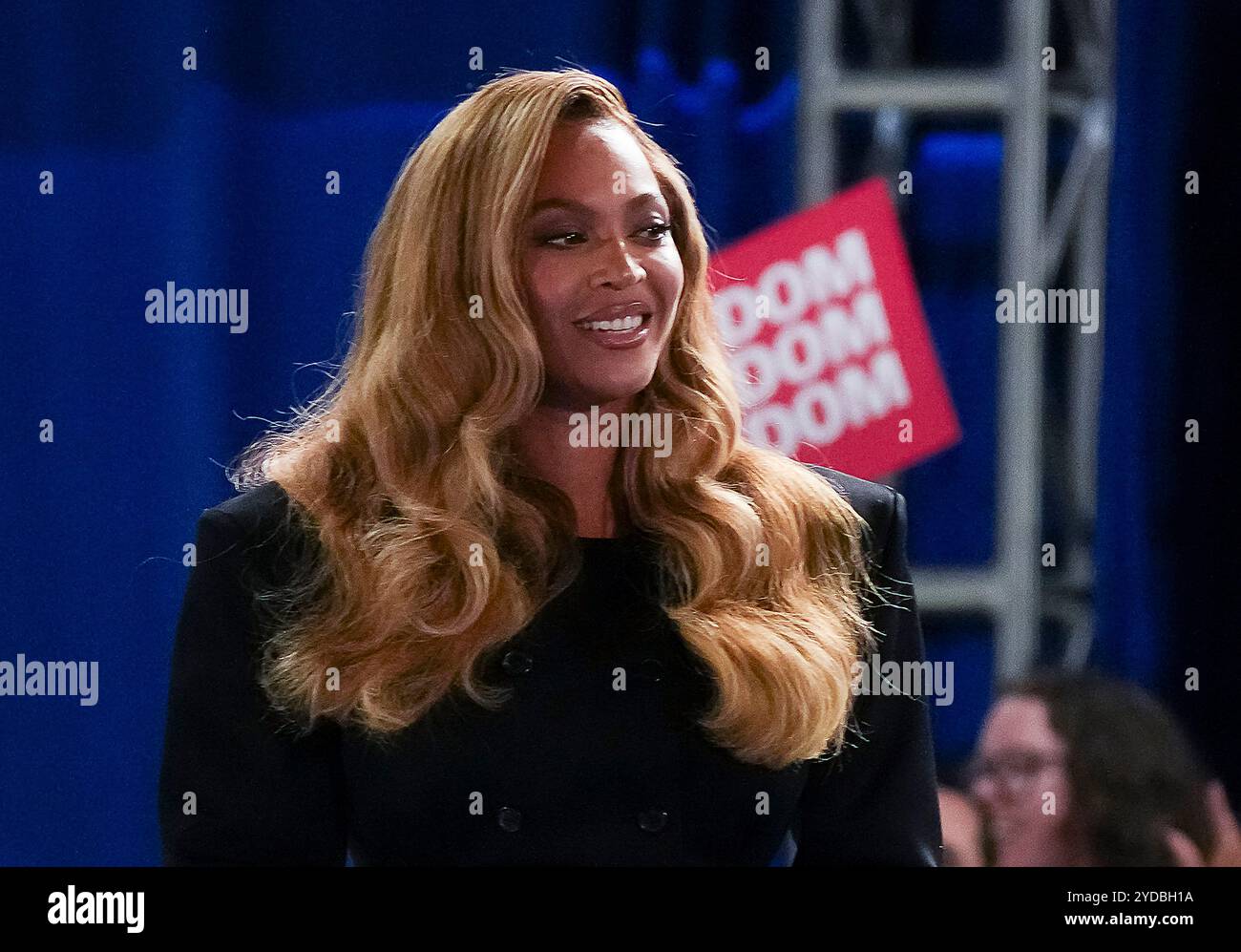 Houston, USA. 25th Oct, 2024. Beyonce onstage during a campaign event ...