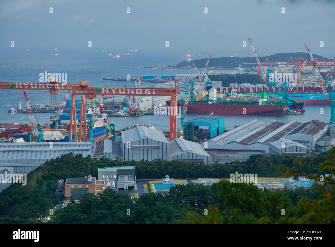 Ulsan, South Korea - September 28th, 2024: View of HD Hyundai Heavy ...