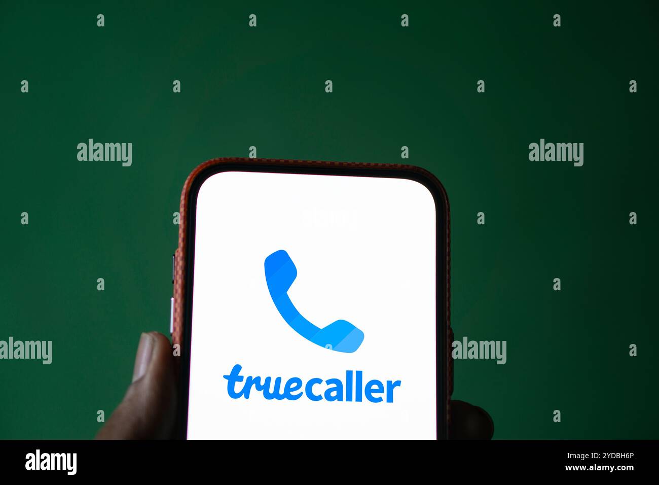 Dhaka, Bangladesh- 25 July 2024: Truecaller logo is displayed on ...