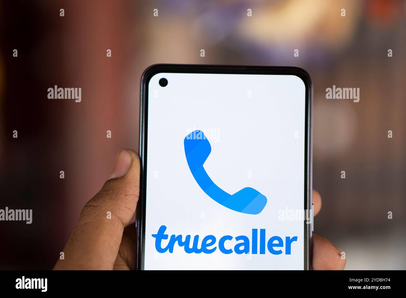 Dhaka, Bangladesh- 25 July 2024: Truecaller logo is displayed on ...