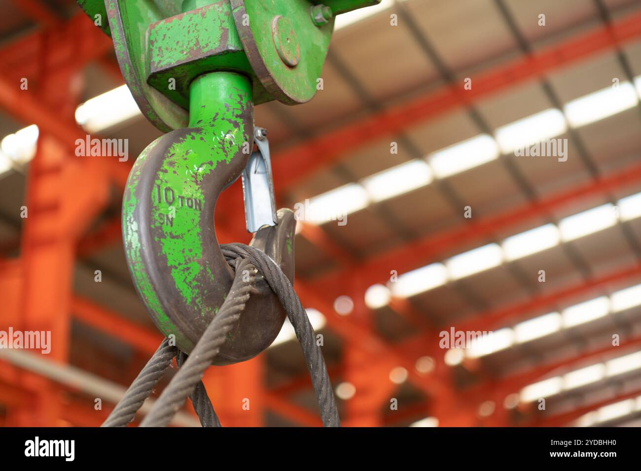 Metal hooks for heavy industrial lifting applications Stock Photo - Alamy
