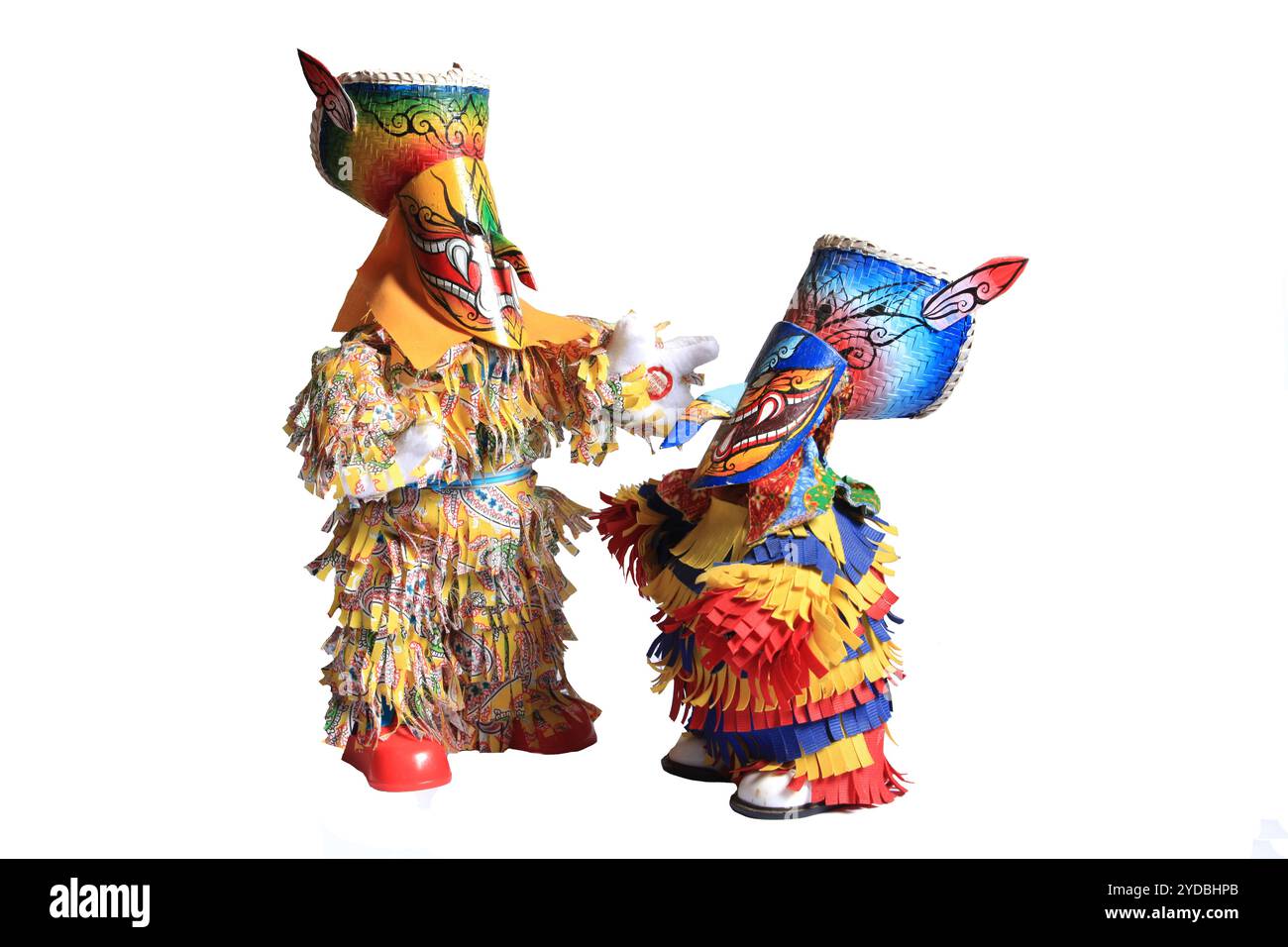 Ghost mask and costume colorful Festival Phi Ta Khon festival at Dan Sai District. Loei Province ...