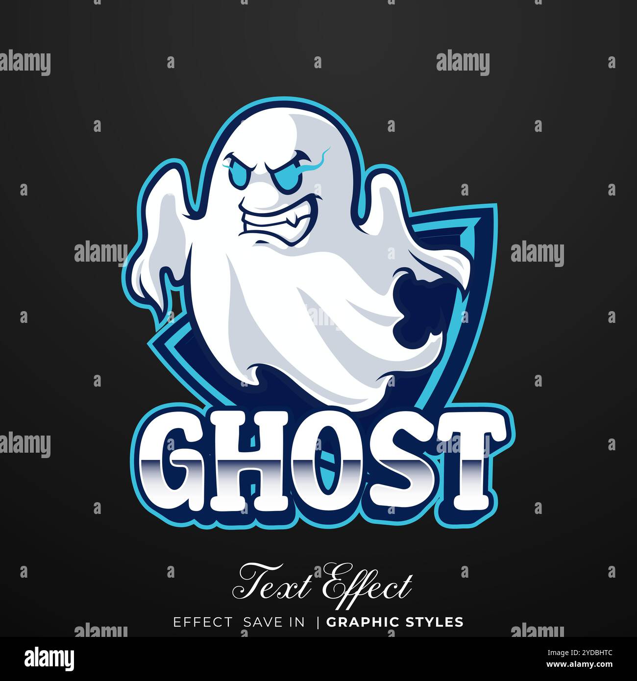Ghost logo hi-res stock photography and images - Alamy