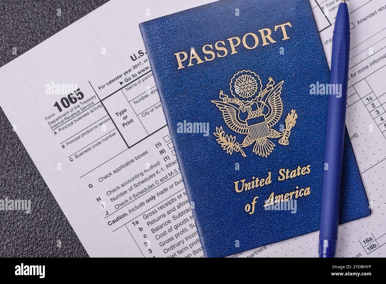 IRS Form 1065 US Return of Partnership Income blank Stock Photo - Alamy