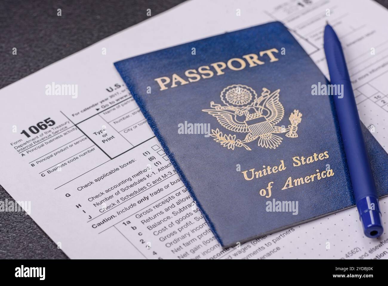 IRS Form 1065 US Return of Partnership Income blank Stock Photo - Alamy
