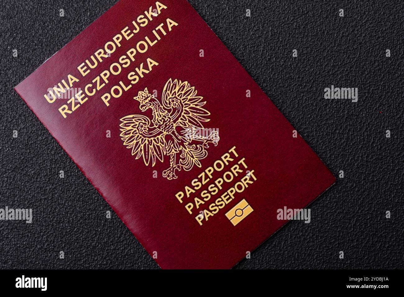 Physical paper international passport of a Polish citizen Stock Photo ...