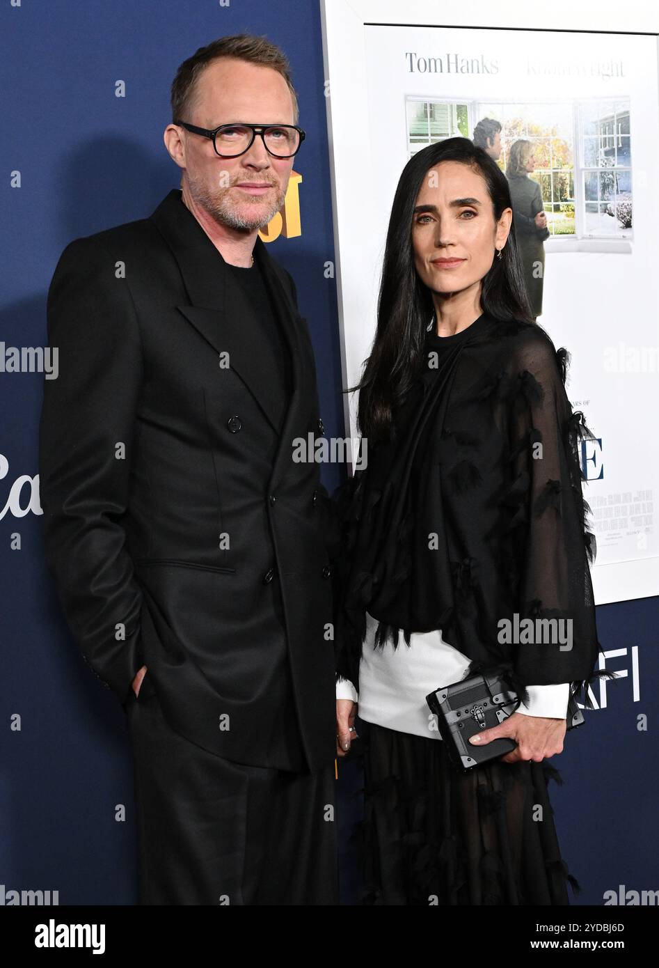 Hollywood, USA. 25th Oct, 2024. Paul Bettany and Jennifer Connelly ...